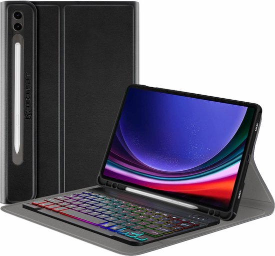 Techsuit Cozy Tablethoes met Draadloos Toetsenbord QWERTY en Penhouder ...