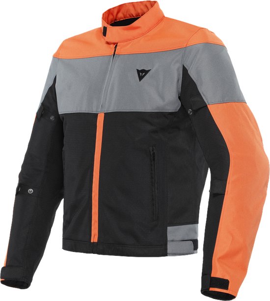 Dainese Elettrica Air Tex Jacket Black Flame Orange Charcoal 44 - Maat ...