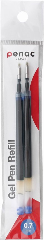 Penac Gelpen vulling - GBR3 - Blauw - 0.7mm - 2 stuks - Geschikt voor Inketti - FX-7 -... | bol