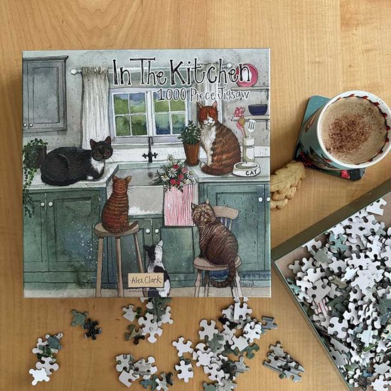 Alex Clark Puzzel 1000 stukjes In The Kitchen ~ Katten | bol