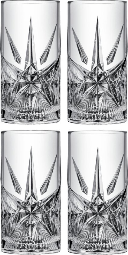 Pasabahce Crystallin Cielo Longdrinkglas - 350 ml - 4 stuks | bol