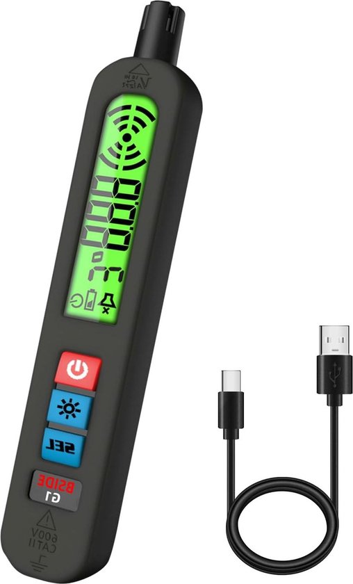 Oplaadbare gaslekdetector met schokalarm - brandbaar gas tester ...