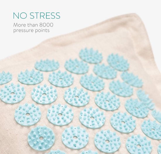 Spijkermat Set met Spijkerkussen - Acupressuur Mat - Spijkerbed ...