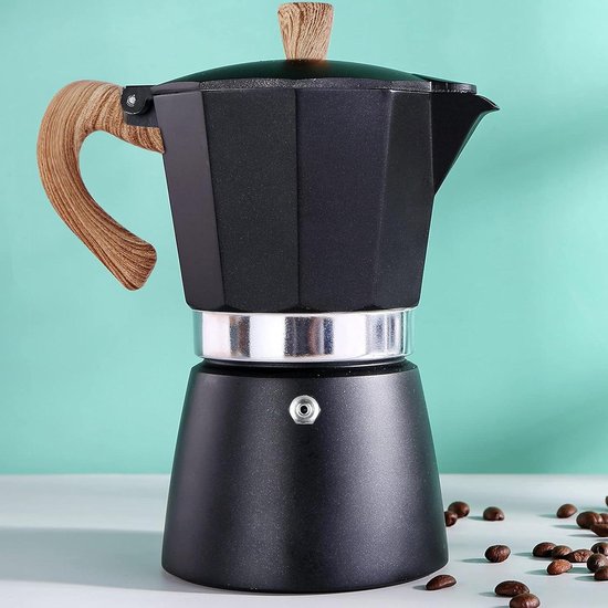 Italiaanse Moka Pot 6 Kop/10oz Kookplaat Espresso Maker - Camping ...