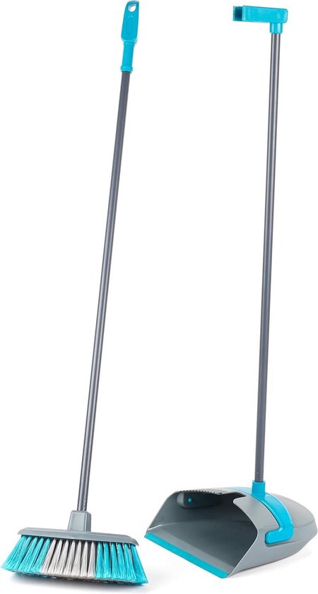 92cm Long Handle Dustpan Broom Set Indoor Handheld Hard Brush Set Thick ...