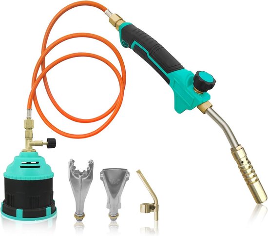 Gassoldeerbranderset met slang en reservebrander - draagbare ...
