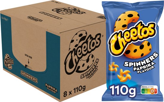 Cheetos Spinners Paprika - Chips - 8 x 110 gram | bol