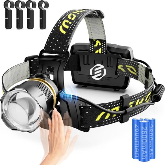 Equivera Hoofdlamp LED Oplaadbaar - Hoofdlampje - Hoofdzaklamp - Koplamp - Outdoor &... | bol