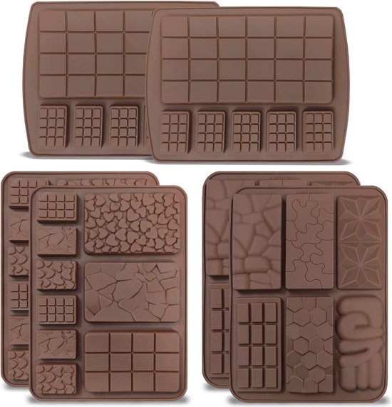 Chocolade vorm silliconen - Gietvorm Wafelvormen Proteïne Energierepen ...
