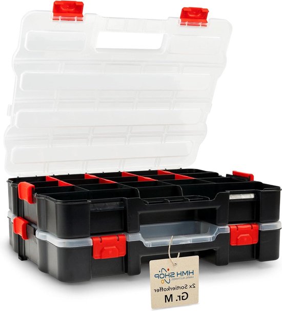 Lege organizer sorteerbox set - gereedschapskoffer met verbindbare ...