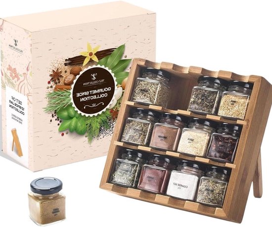 Kruidenrek kookcadeaus voor mannen-vrouwen - 12 kruiden-specerijen om ...