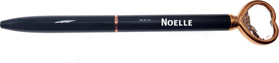 Pen Met Gravering - Hartje - Met Naam - Noelle - Zwart | bol