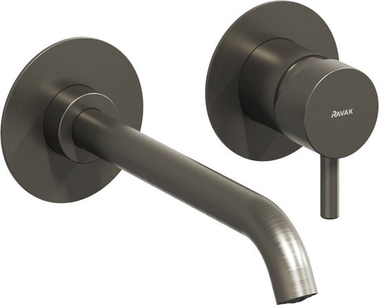 Ravak Espirit - Inbouw wastafelkraan, 2-gats installatie, geborsteld ...