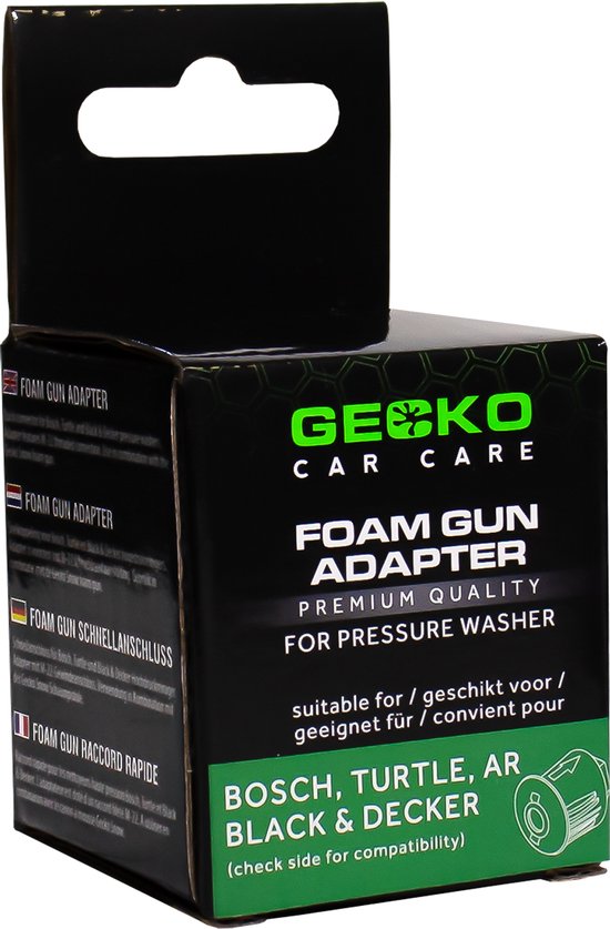 Gecko Foam gun adapter Bosch/Turtle/AR*/B&D | bol