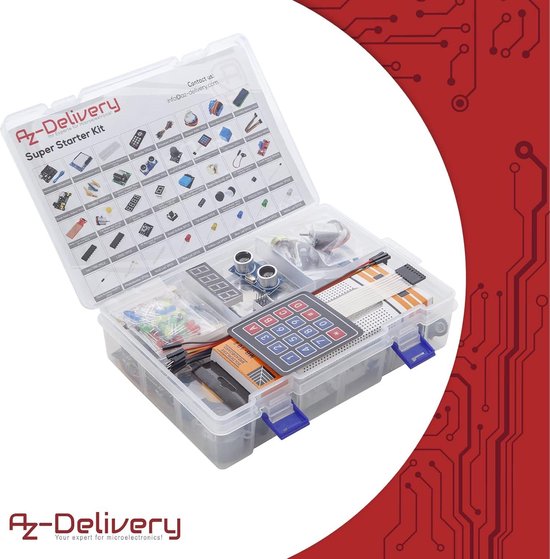 Electronics Project Kit with Microcontroller Board, Power Supply Module ...