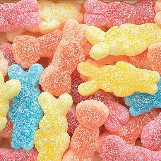 Lutti Raving Rabbids 2kg - zure konijntjes snoep - per zak van 2kg ...