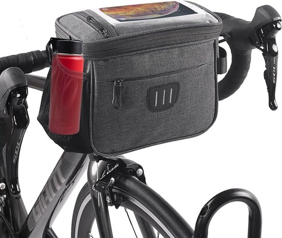 Waterdichte fietsmand tas 5 liter - verstelbaar touchscreen en ...