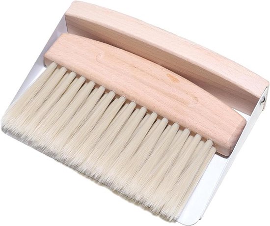 Stoffer en blik - Tafelbezem en veegschep set - Mini-veegplaat en ...