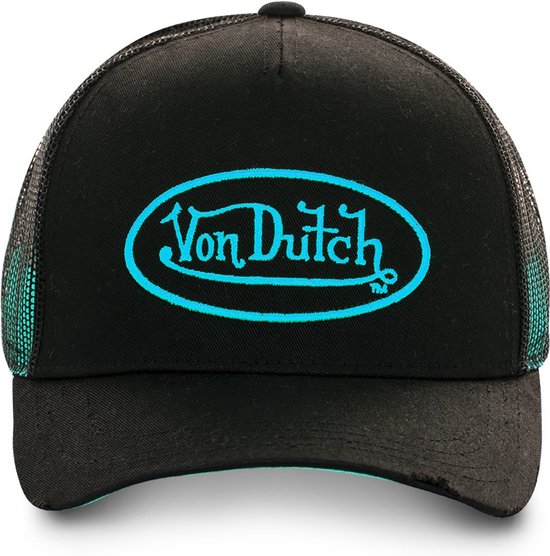 Von Dutch Neon Trucker Cap Turquoise Blue | bol