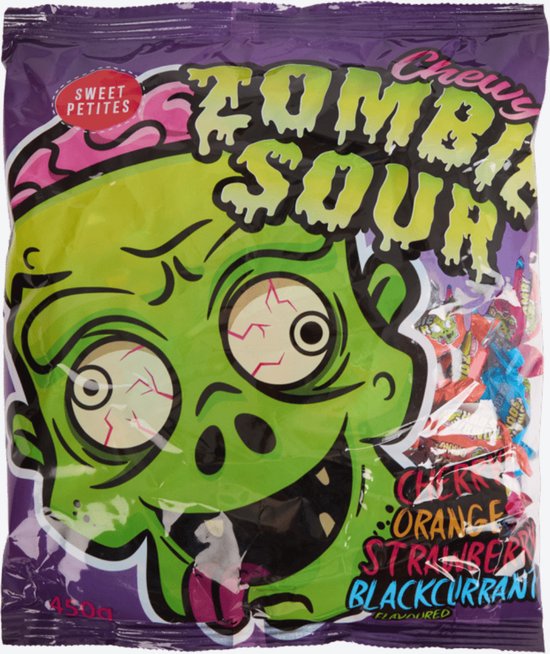 Halloween snoep - Chewy zombie sour - 450 gram | bol