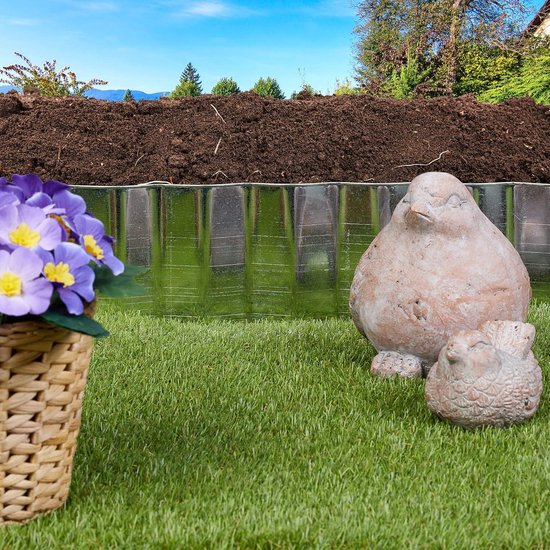 Metaal Gras Kantopsluiting 8 Meter - Randbegrenzing Perk en Gazon ...