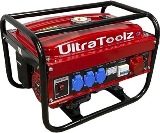 Ultratooz W8500 Generator - Luchtgekoeld - 7.0 pk - 12/230/400V | bol