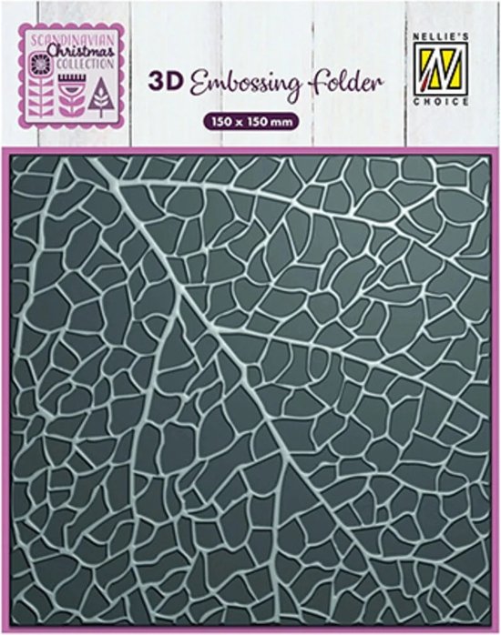 3D Embossing folder, Leaf grain | bol