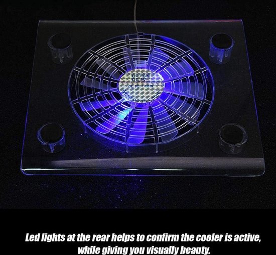 Cooling Pad USB Powered Notebook Cooler Pad - Verbeterde Laptop Cooler ...