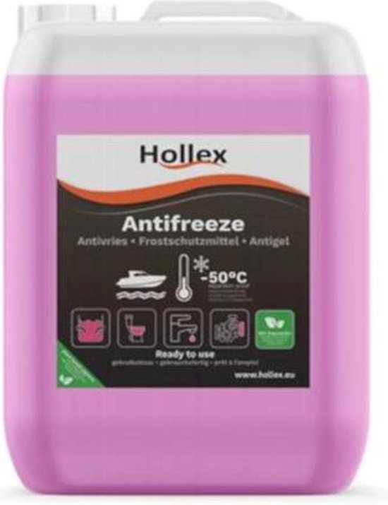 Hollex - Antivries - ook voor drinkwatersystemen - 5 liter - Jerrycan ...