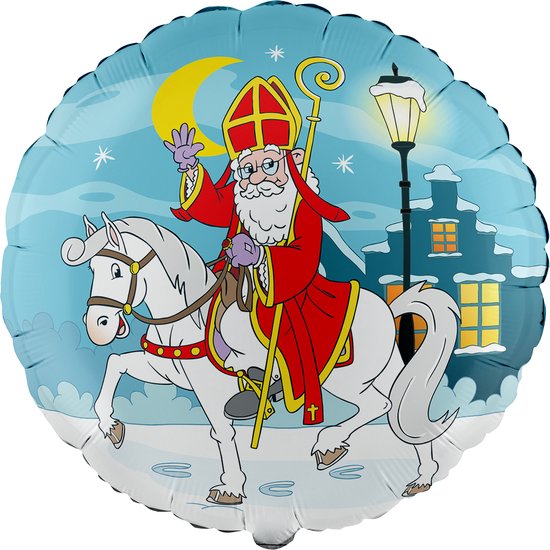 3x Folieballon Sinterklaas 18" - Sinterklaas Decoratie Versiering Piet ...