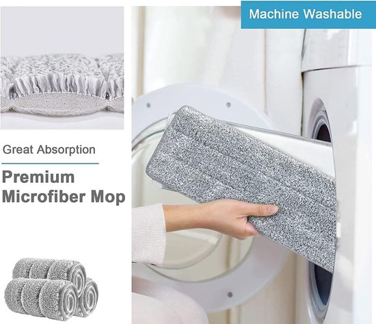 Platte dweil emmer van microvezel voor dweil - Professionele ...