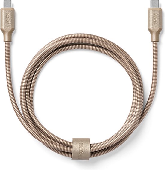 Lexon Design Metali-C Metallic USB-C Cable - Gold | bol