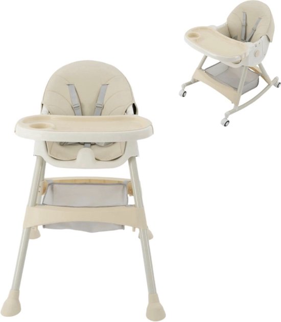Kinderstoel voor baby's, verstelbare opvouwbare babystoel, 2-in-1 ...