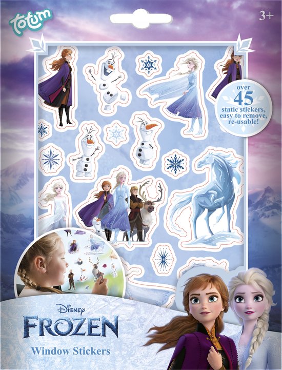 Disney Frozen 70 Raamstickers Totum verplaatsbare stickers niet ...