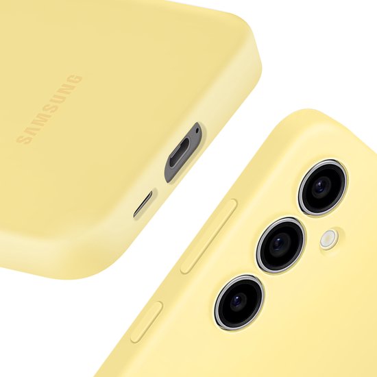 Samsung Silicone Case - Geschikt voor Samsung Galaxy S24 FE - Geel | bol