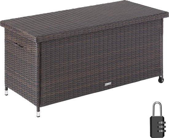 Opbergbox van 270L - Weerbestendig en Afsluitbaar - Perfect voor Tuin ...
