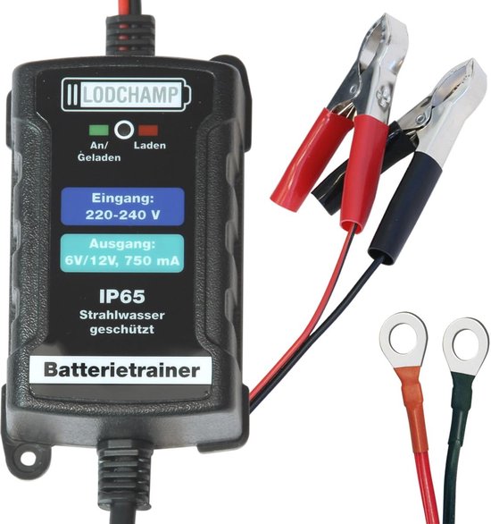 Acculader 6V/12V - Volautomatische Batterijlader voor Auto, Motorfiets ...