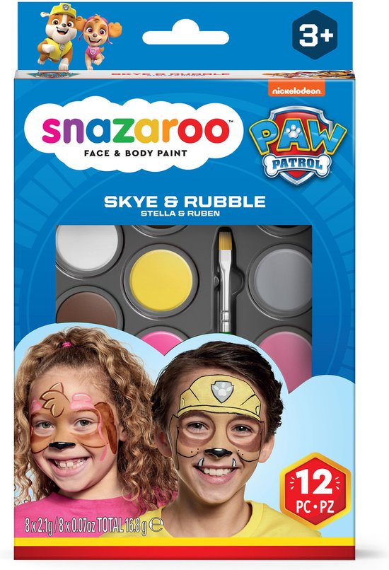 Snazaroo Paw Patrol Set Skye & Rubble | bol