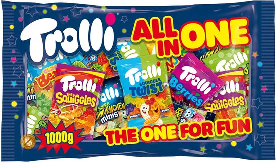 Trolli uitdeelzak - 1000g - snoep - Pinata vulling - glutenvrij ...