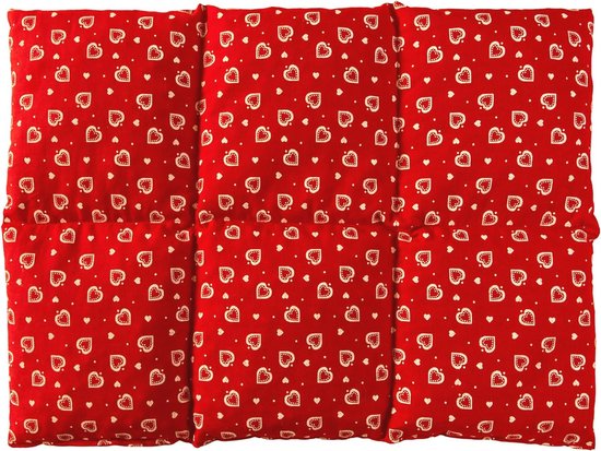 Kersenpitkussen 40x30cm - 6-kamer Warmtekussen voor Rug, Buik en Voeten ...