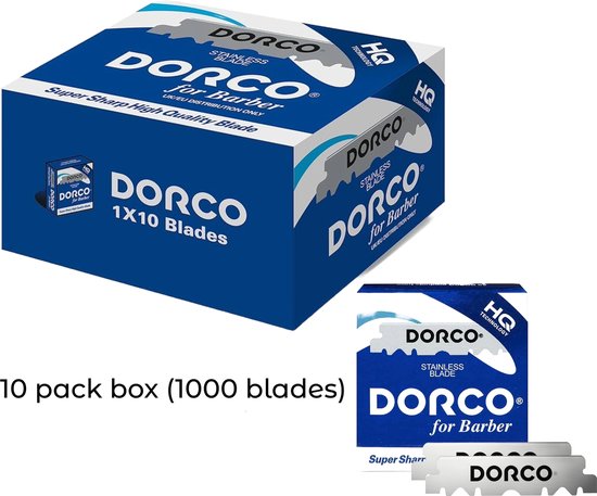 Dorco Razor Blades Single Edge Box a 10 x 100 stuks = 1000 blades ...