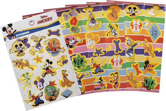 Disney Junior - Mickey - Sticker blok - 6 vel - stickers - knutselen | bol