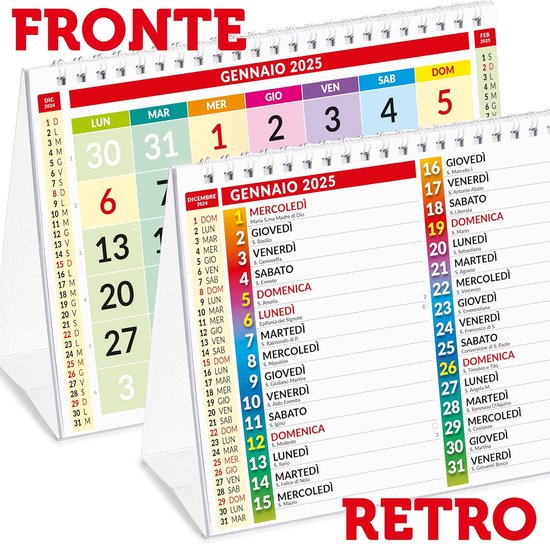 Equivera Bureaukalender 2025 - Gezinsplanner - Kalender - Weekplanner ...