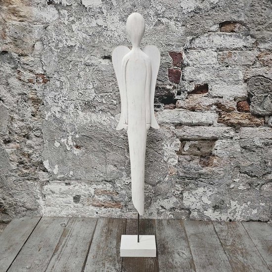 Swiet Home Saga Engel Hout Wit Hoog 62 CM | bol