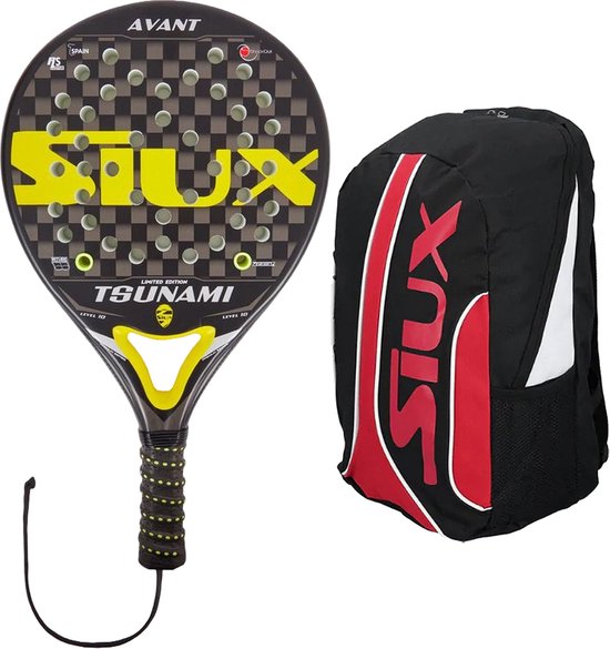 Siux Tsunami Avant Padel Racket - met Padeltas - Lichtgewicht ...