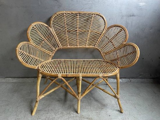 Bench rotan Flower 2zits bank | bol