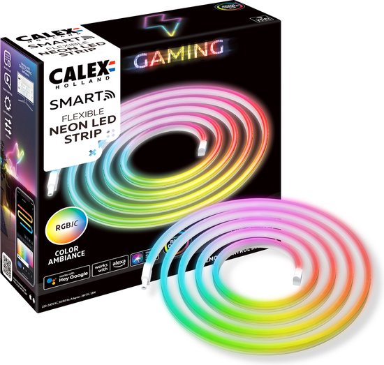 Calex Gaming Neon Flex LED Strip - Razer Chroma Compatibel - Smart Home ...