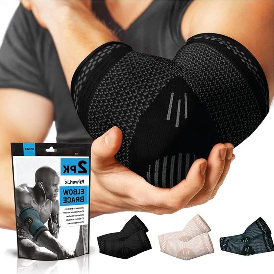 Elbow Support Compression Arm Rest for Tendonitis Tennis Elbow - 2 Pack ...