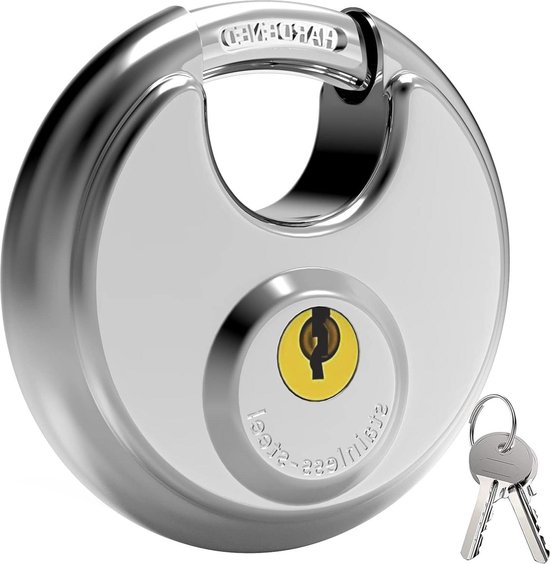 Hangslot Roestvrijstalen Schijfslot Heavy-duty Hangslot Weerbestendig ...