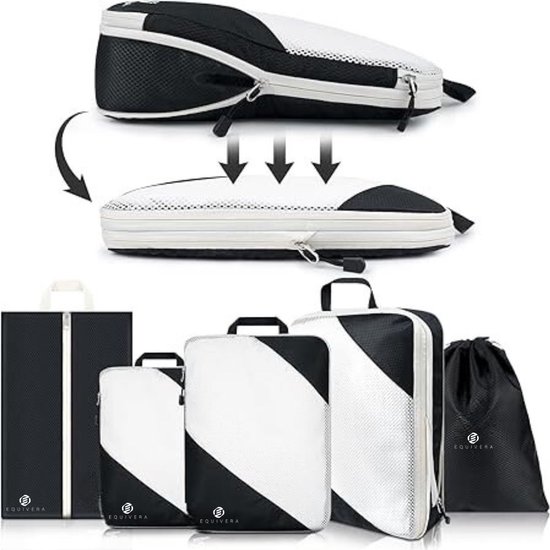 Equivera Backpack Organizer - Packing Cubes - Koffer Organizer Set ...